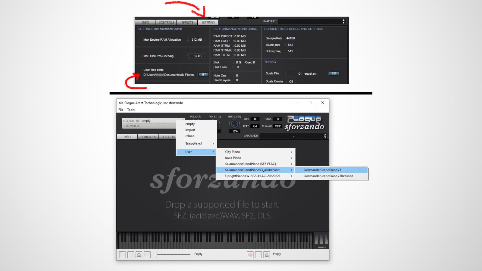 Test: Plogue sforzando – Free Sampler-VST und Standalone