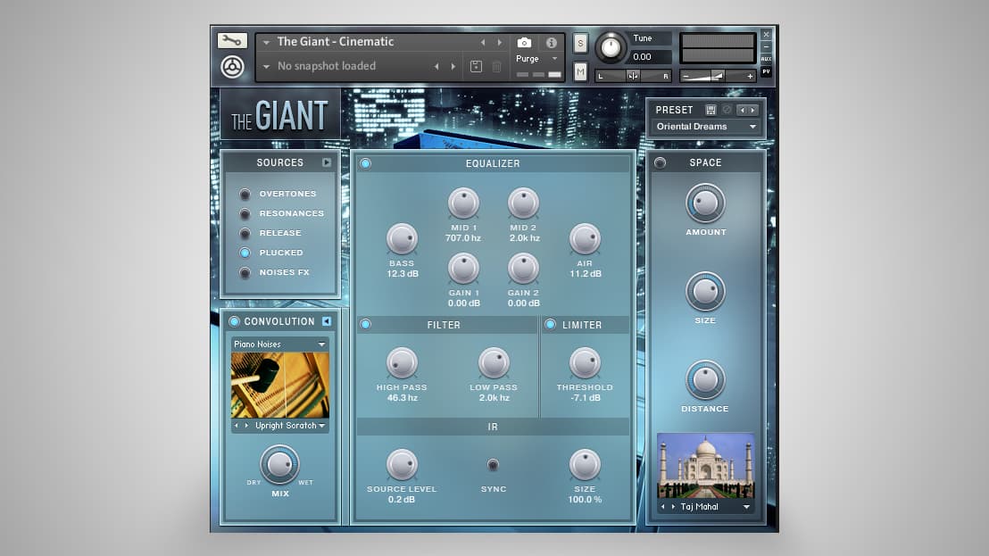 Test: Native Instruments The Giant - XXL Upright Piano-VST