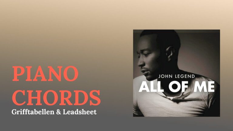 John Legend: All Of Me - Piano-Chords